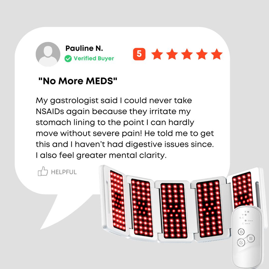 Cura LaserFlex Ultra™ - Combination Red Light Therapy For Gut & Back ...